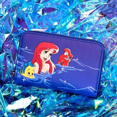 USA Disney Loungefly Ariel the Little Mermaid Under the Sea Wallet ...