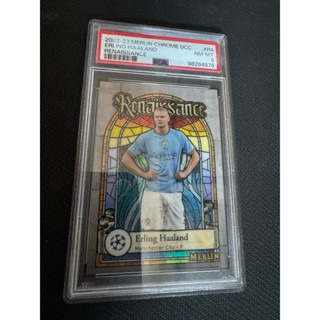 2022 Topps Soccer Card Merlin Chrome UCC Erling Haaland Manchester City ...