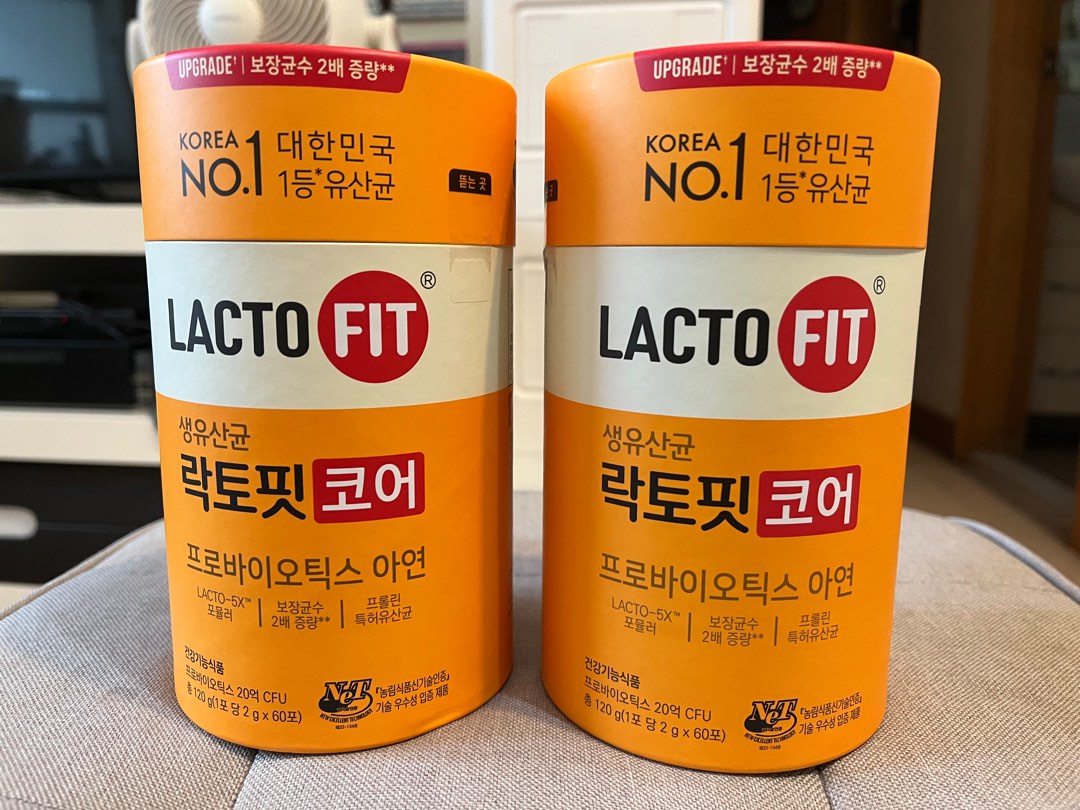 [韓國原裝]鍾根堂 LACTO-FIT 成人升級版乳酸益生菌 (橙色) 2 g x 60條, 健康及營養食用品, 健康補充品, 健康補充品 ...