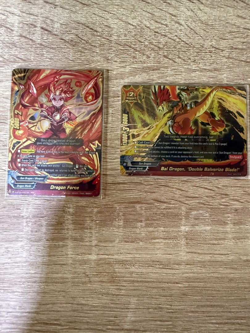 Buddyfight Dragon Force & Bal Dragon (sun dragon), Hobbies & Toys, Toys ...