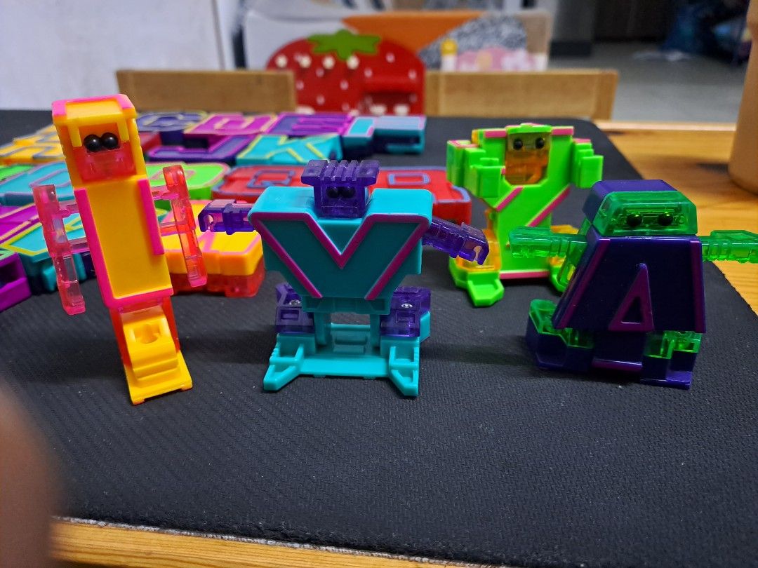 Capital letter robots, Babies & Kids, Infant Playtime on Carousell