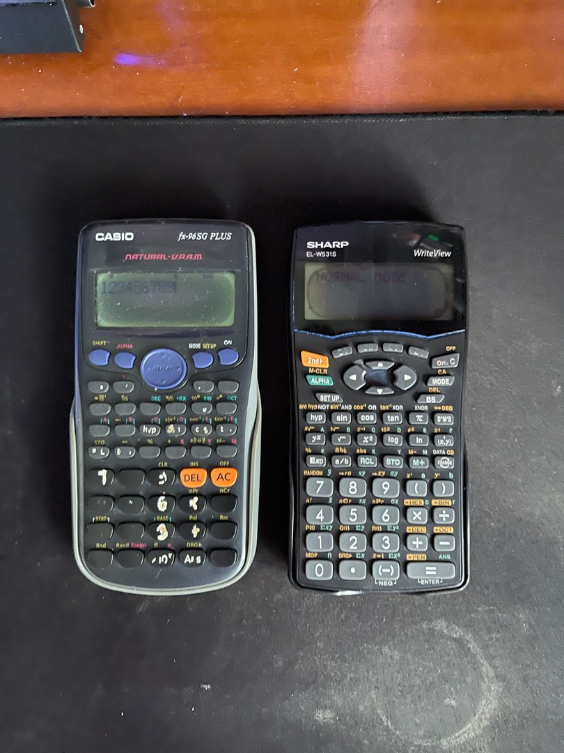Casio fx-96SG PLUS & Sharp EL-W531B Scientific Calculators, Hobbies ...