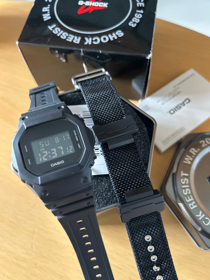 Casio G-Shock Negative Display Digital Watch - DW-5600BBN, Men's ...