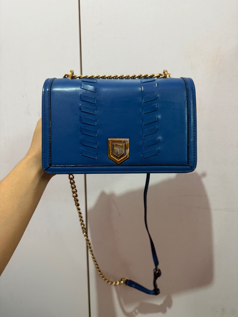 Charles and keith blue bag, Women's Fashion, Bags & Wallets, Cross-body ...