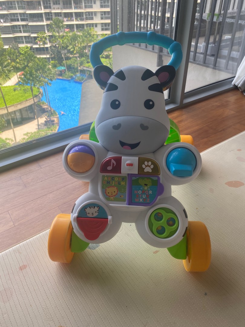 Fisher-Price Zebra Walker - Excellent Condition, Babies & Kids, Infant ...