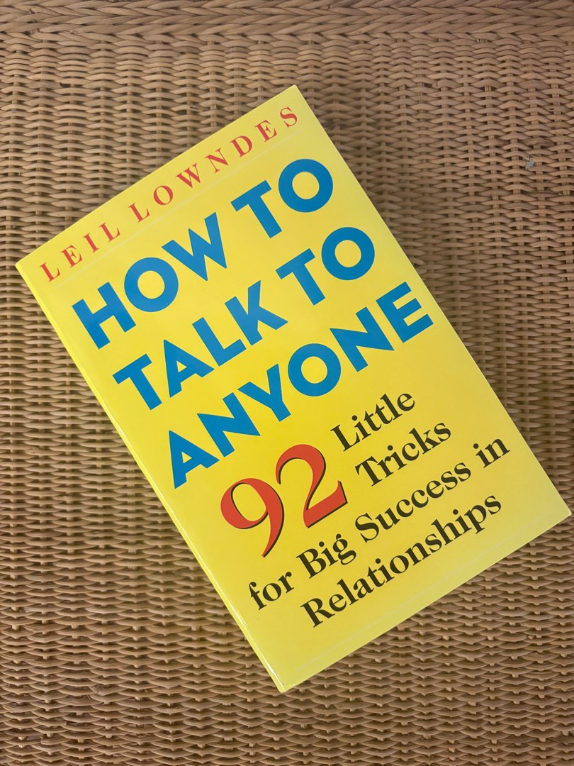 How to Talk to Anyone by Leil Lowndes, Hobbies & Toys, Books ...