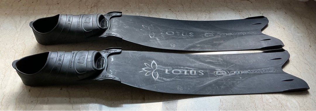Cetma Lotus Composites S-Wing Freediving Fins, Sports Equipment, Sports ...