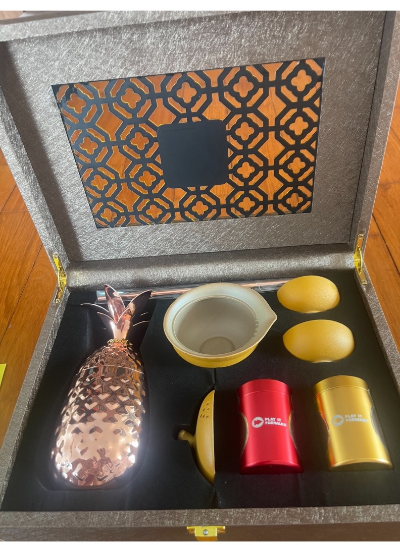 Luxury Cocktail Set with Pineapple Shaker, Furniture & Home Living ...