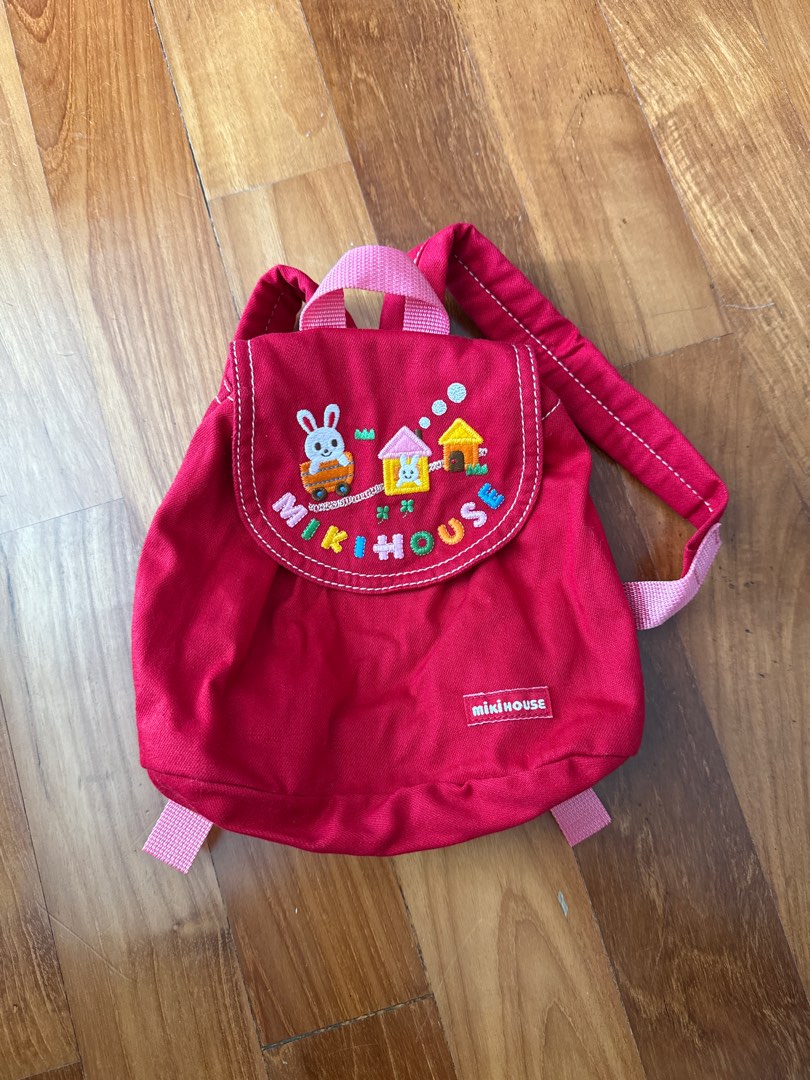 Miki House Red Backpack, Babies & Kids, Babies & Kids Fashion on Carousell