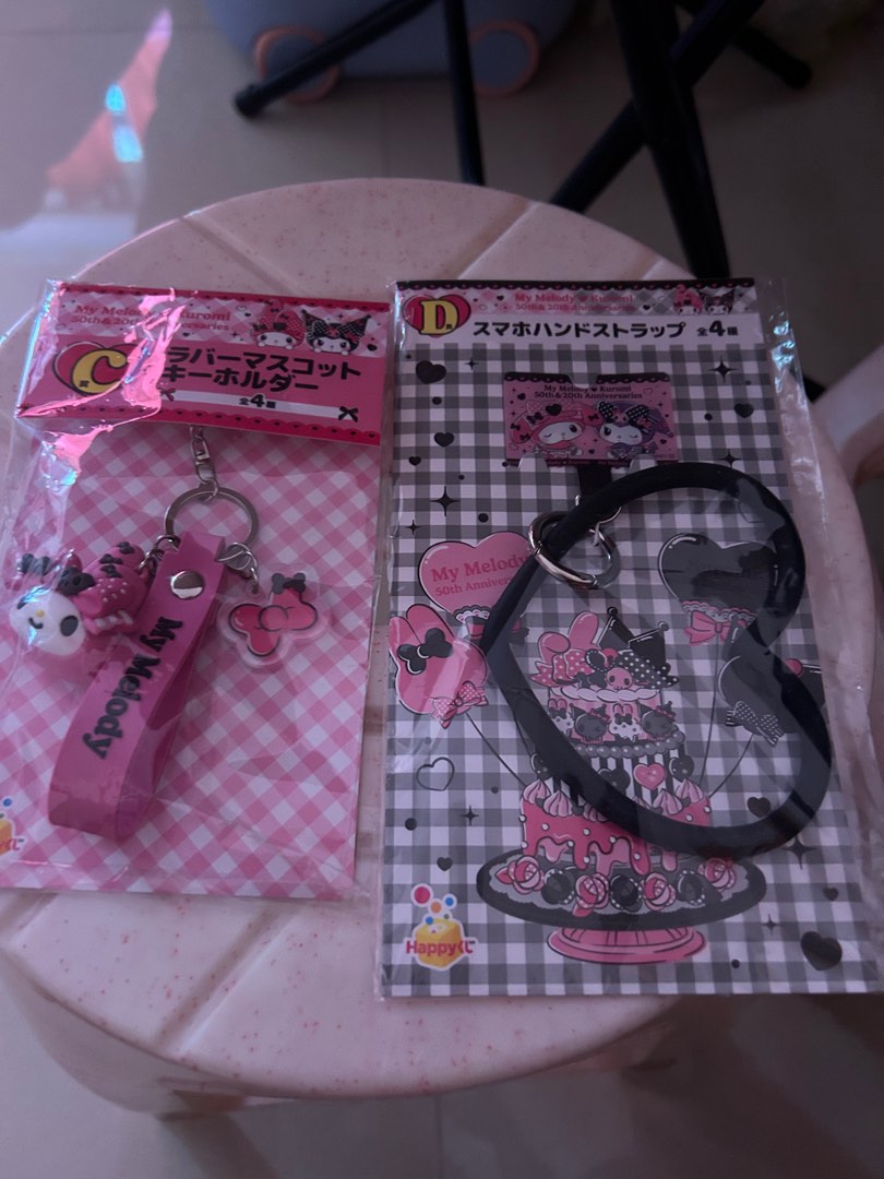 My Melody Keychains and Phone Strap Set, Mobile Phones & Gadgets ...