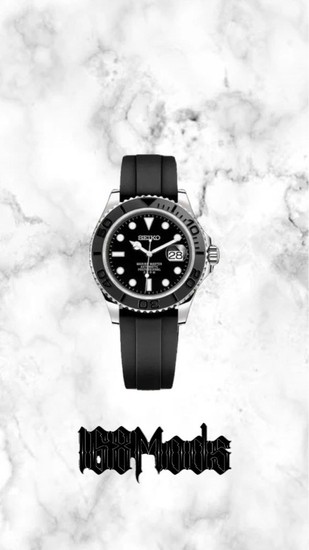 “Platinum” YATCHMASTER SEIKO MOD, Men's Fashion, Watches & Accessories ...