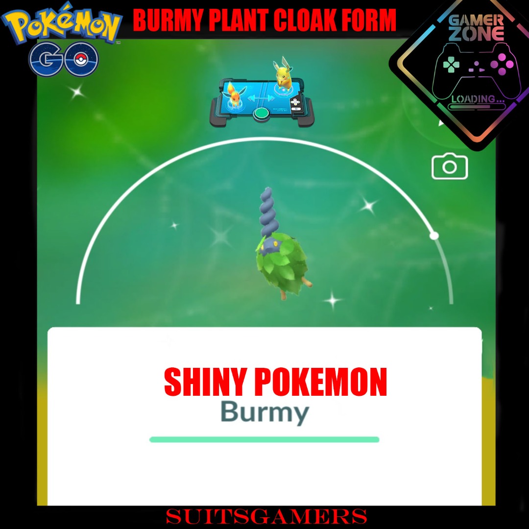 Pokemon GO - Shiny Burmy Plant Cloak Form [SHINY POKEMON], Video Gaming ...