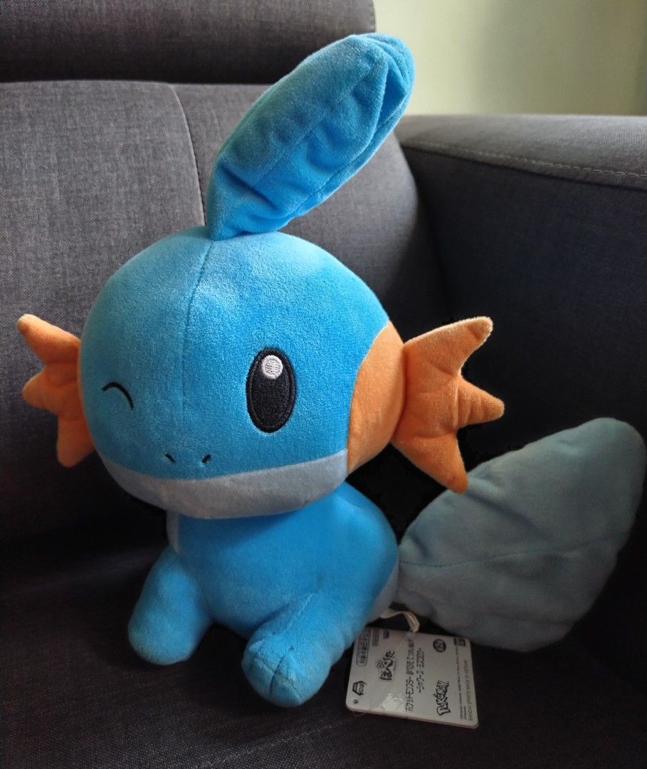 Pokemon Mudkip plush toy, Hobbies & Toys, Toys & Games on Carousell