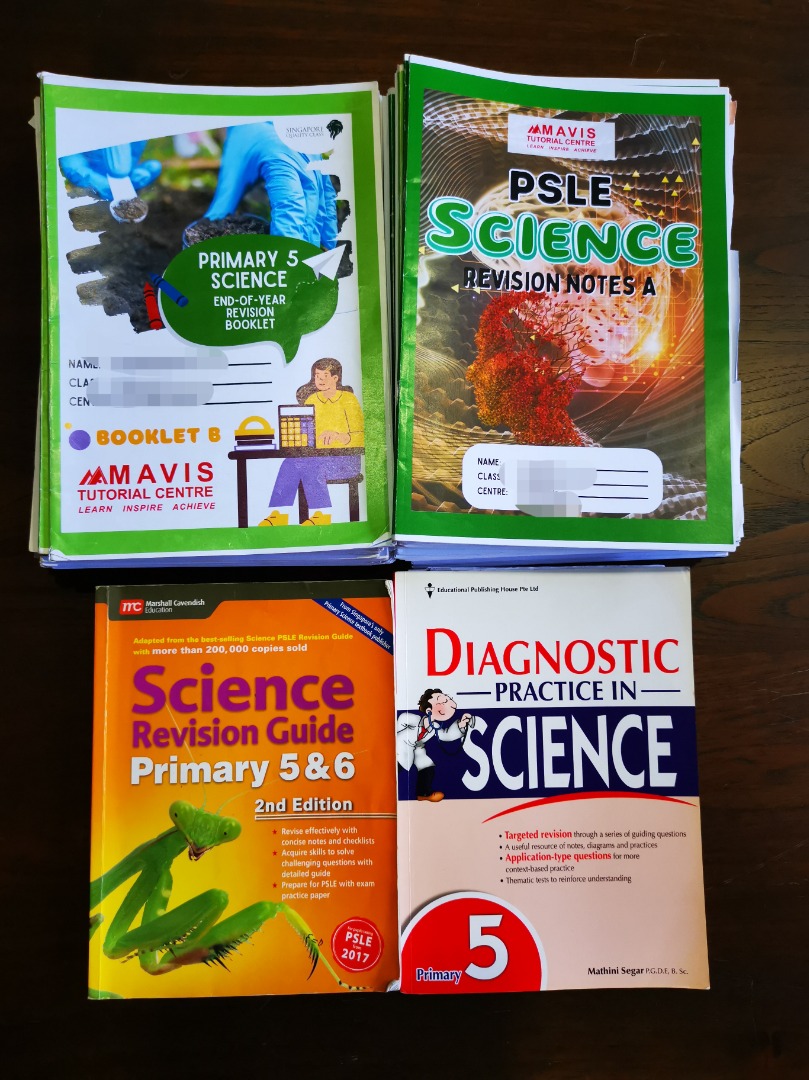 Primary 5 & 6 Mavis Science Revision notes and worksheets (including P5 ...
