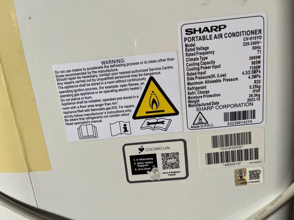 sharp portable aircond, TV & Home Appliances, Air Conditioners ...