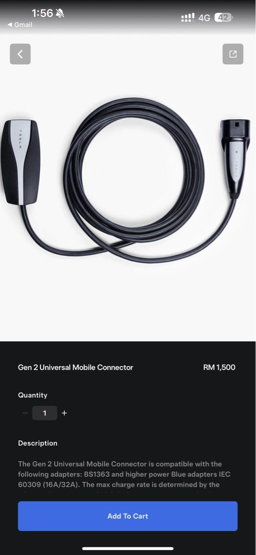 Tesla 3 Pin charger, Mobile Phones & Gadgets, Mobile & Gadget ...