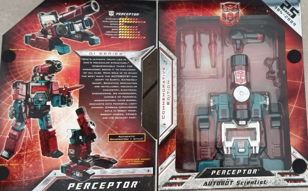Transformers PERCEPTOR 2009 commemorative toys r us 1985 reissue 25th ...