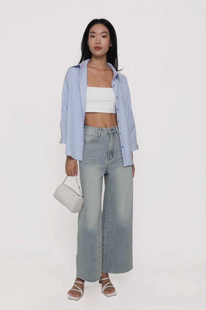 TSR benjamin wide leg denim, Women's Fashion, Bottoms, Jeans & Leggings ...
