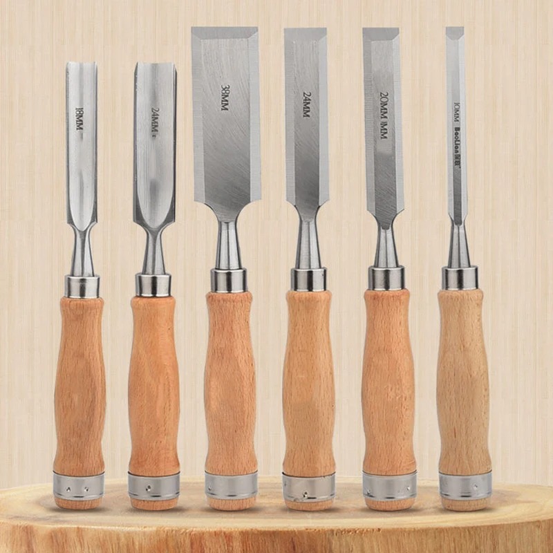 Wood carving chisel set, 8/12/16/20mm, professional carpenter, equipped ...