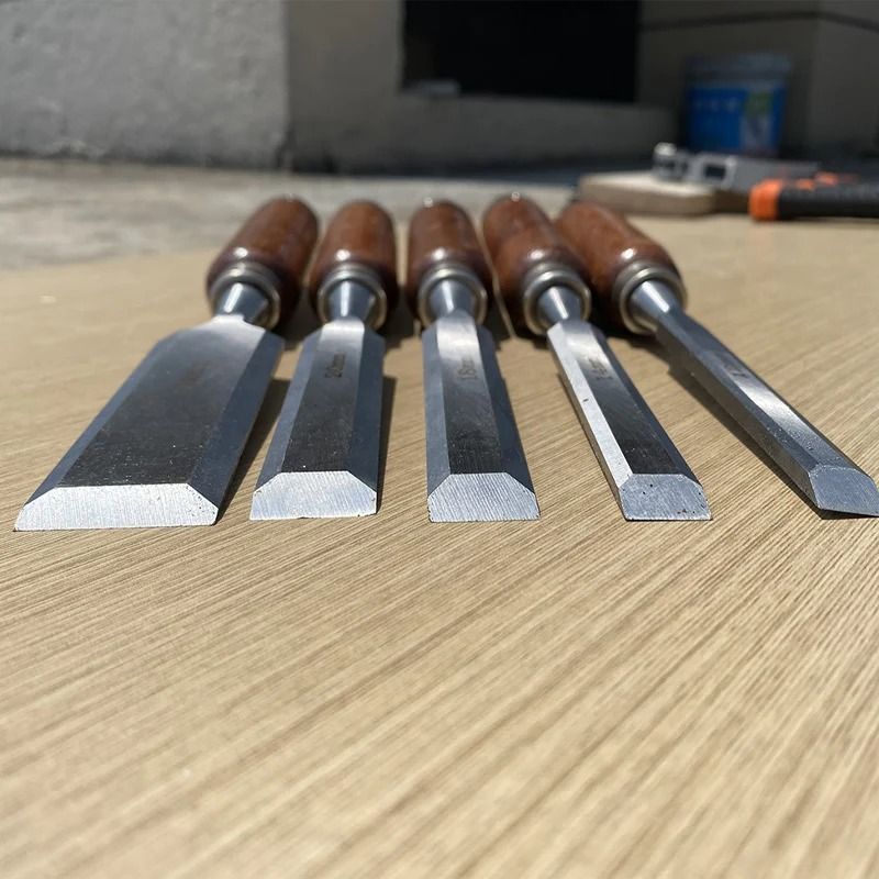 Woodworking Chisel Round Carving High Carbon Steel with Wooden Handle ...