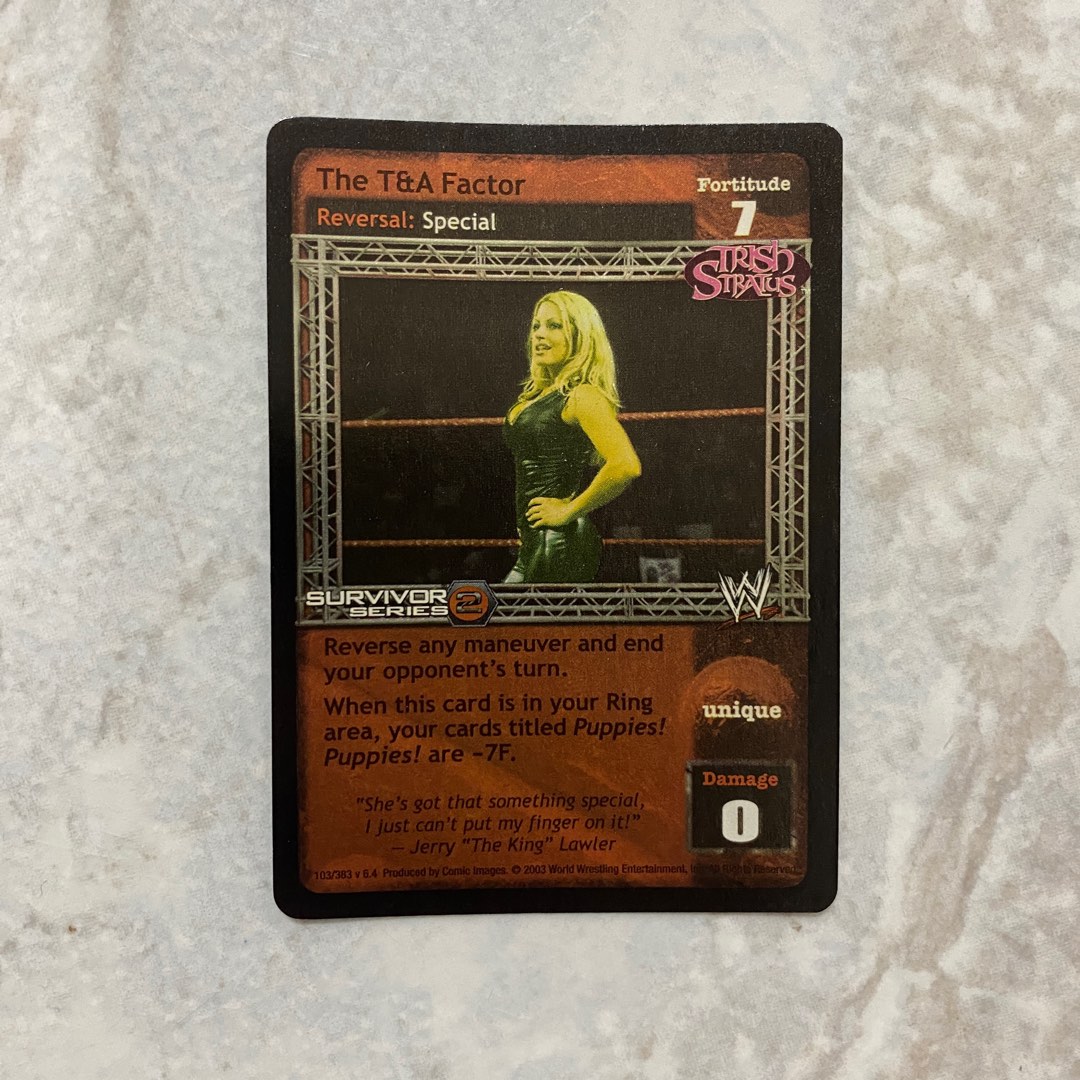 WWE Raw Deal NM The T&A Factor SS2 Trish Stratus Card, Hobbies & Toys ...