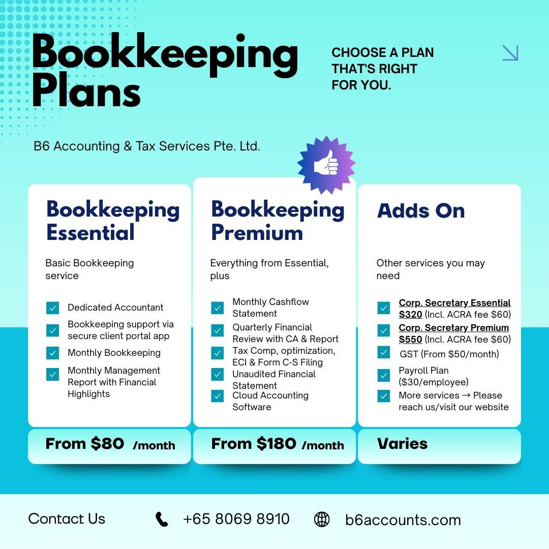Accounting Bookkeeping Tax Payroll Incorporation & Corporate Secretary ...