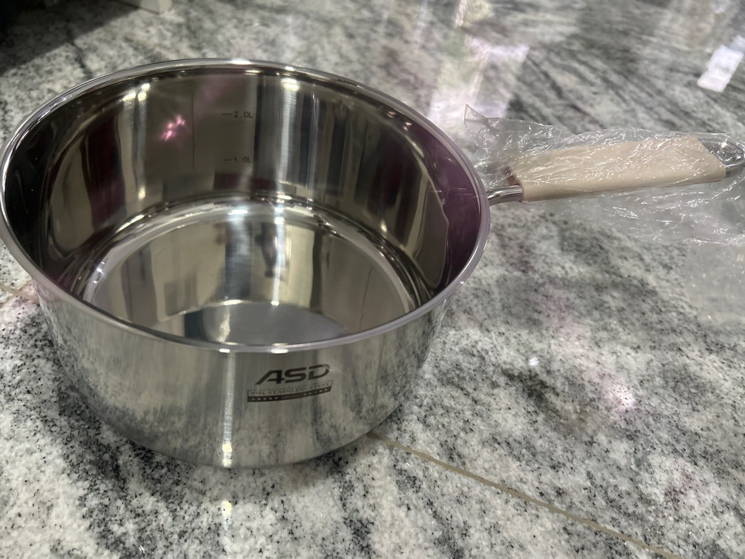 ASD 316L Stainless Steel Saucepan, Furniture & Home Living, Kitchenware ...