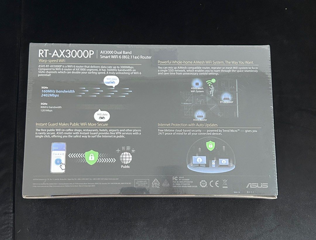 ASUS RT-AX3000P Dual Band WiFi 6 Router, Computers & Tech, Parts ...