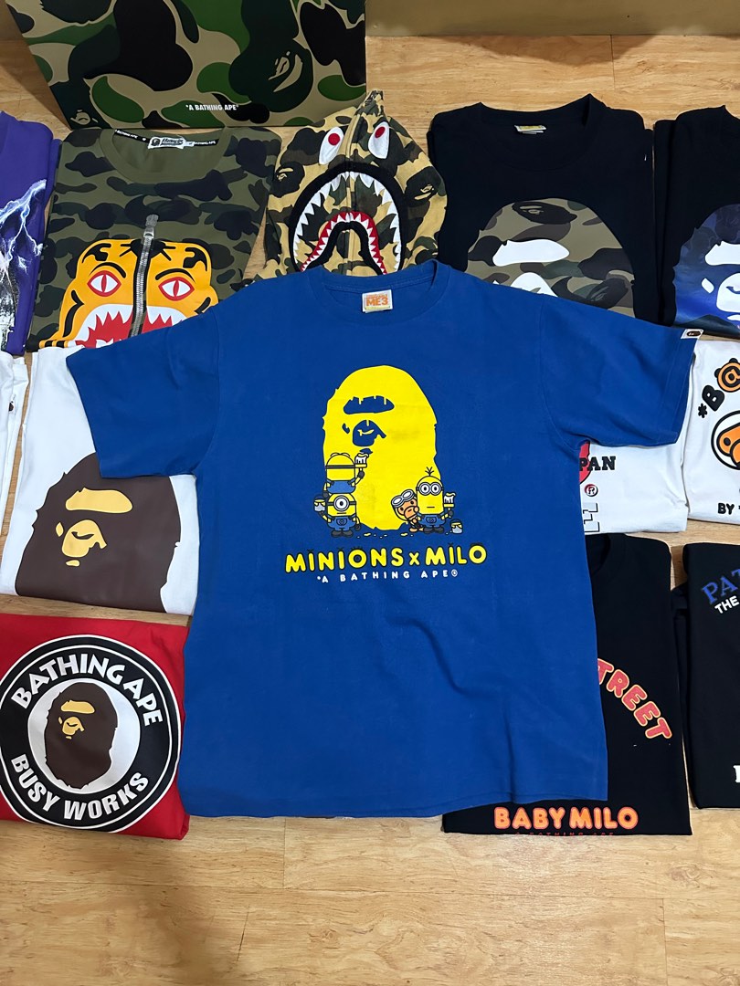 Bape x Despicable Me 3 Minions Tee, Men's Fashion, Tops & Sets, Tshirts ...