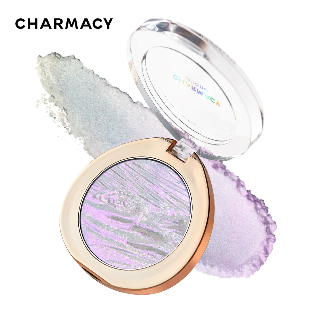 CHARMACY Duochrome Pigment Highlighter Glitter Long-lasting Multichrome ...