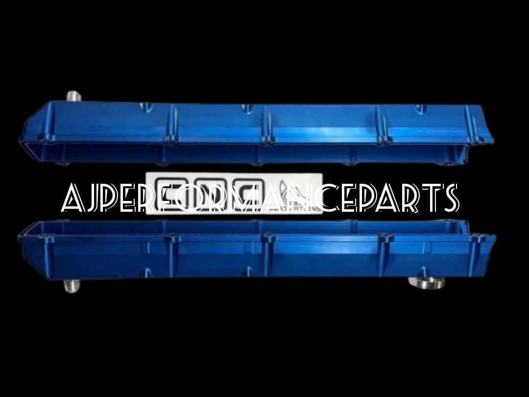 CNC INNOVATIONS BILLET ENGINE VALVE COVER SET ANODIZED BLUE NISSAN ...