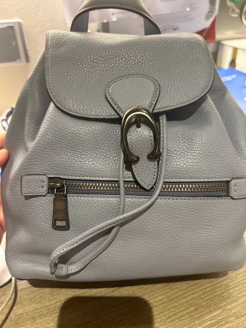 Coach Mini Backpack - Grey Evie 22, Women's Fashion, Bags & Wallets ...