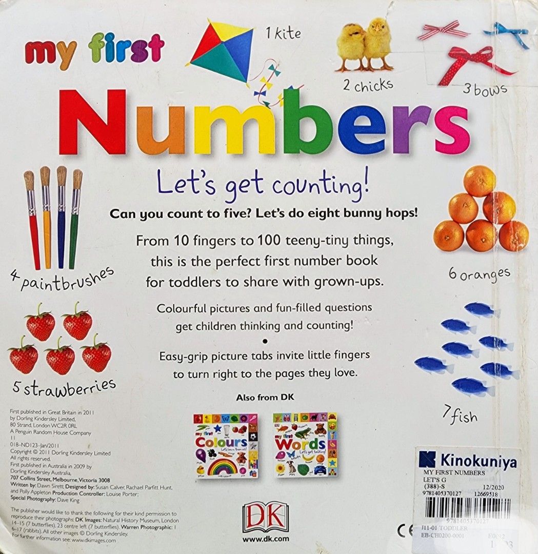 DK My First Numbers Book, Hobbies & Toys, Books & Magazines, Children's ...