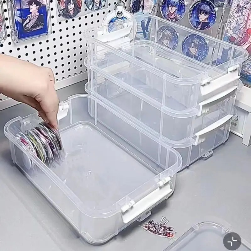 Extra Large 4-Tier Organizer Stackable Storage Box With Lid Clear ...