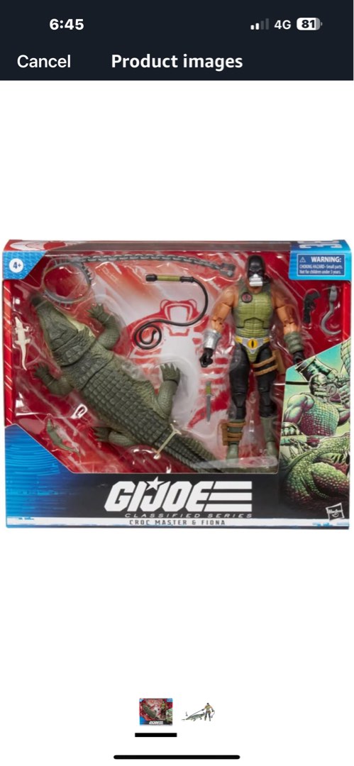 GI Joe Classified Croc Master Fiona Alligator, Hobbies & Toys, Toys ...