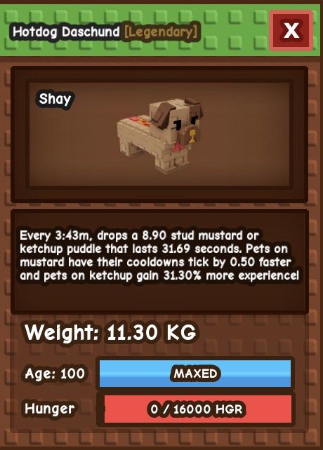 Grow A Garden | Hotdog Dachshund Age 100 | RM5, Hobbies & Toys, Toys ...