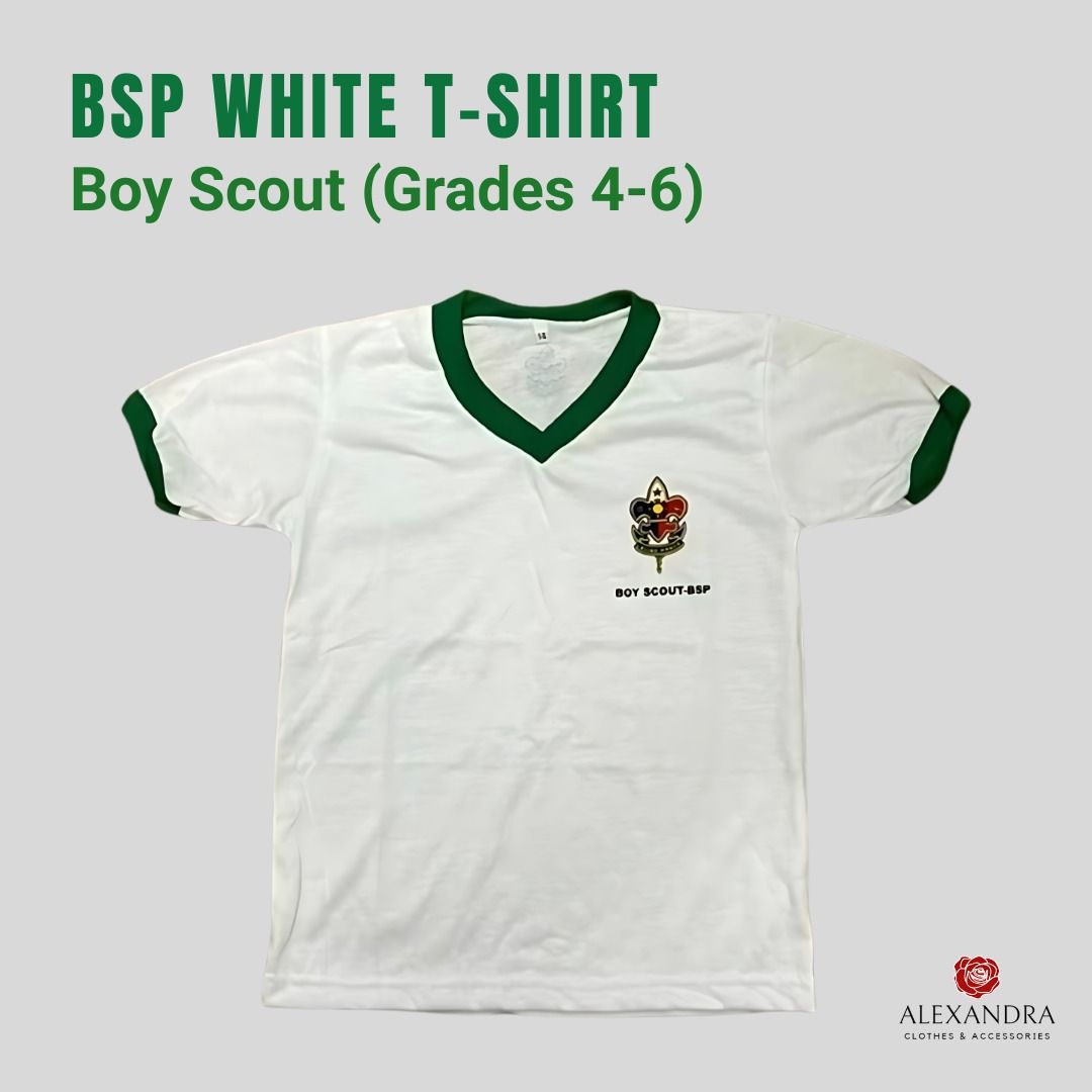 KIDS WHITE T-SHIRT COTTON Boy Scout of the Philippines (BSP) - Kab ...