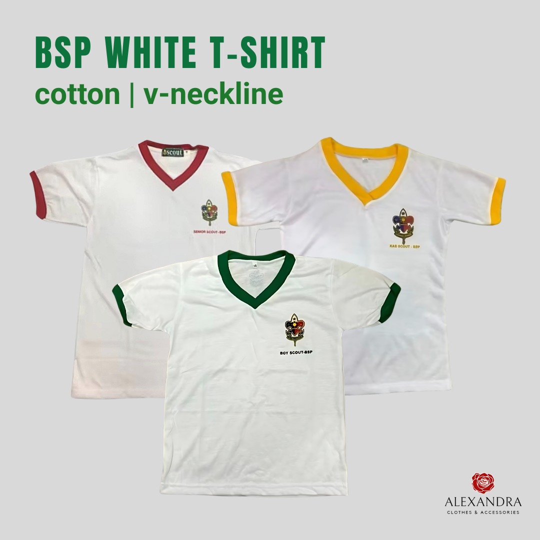 KIDS WHITE T-SHIRT COTTON Boy Scout of the Philippines (BSP) - Kab ...
