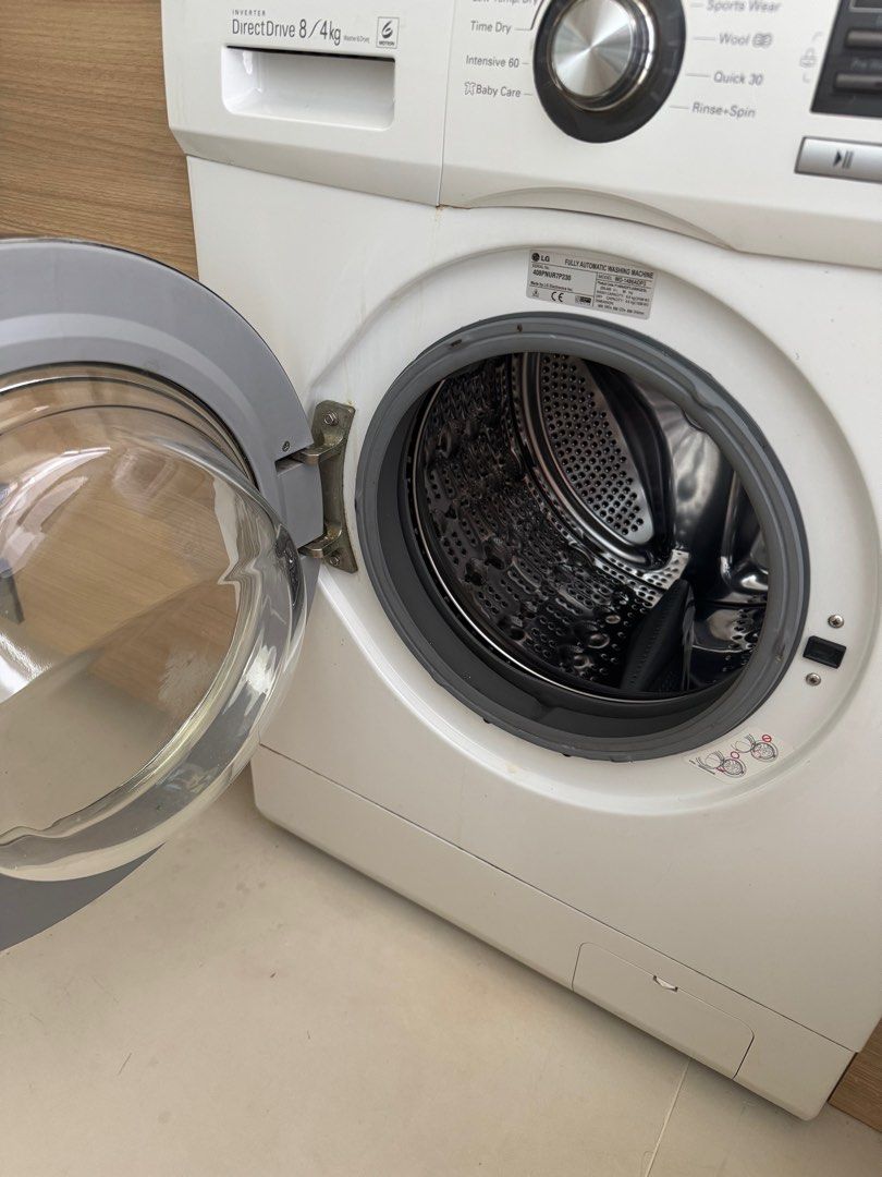 LG Direct Drive 8/4kg Washing Machine, TV & Home Appliances, Washing ...