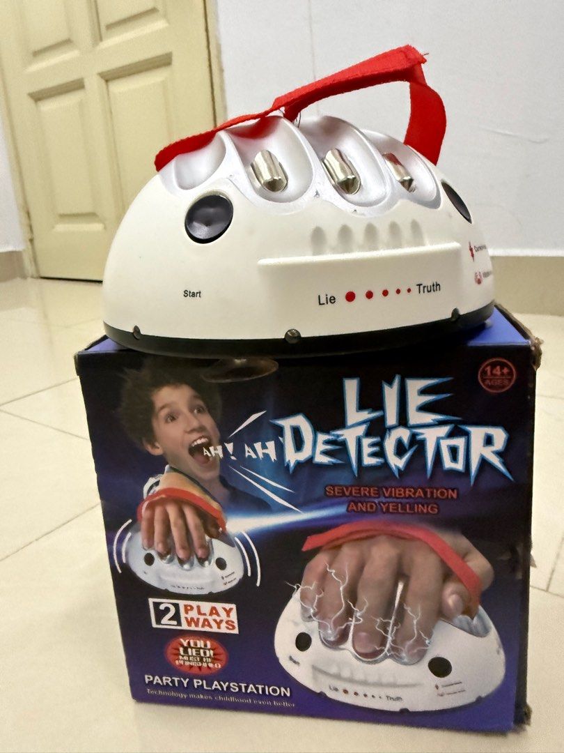 Lie Detector Running Man Polygraph Toys Adult Game Test Electric Shock ...