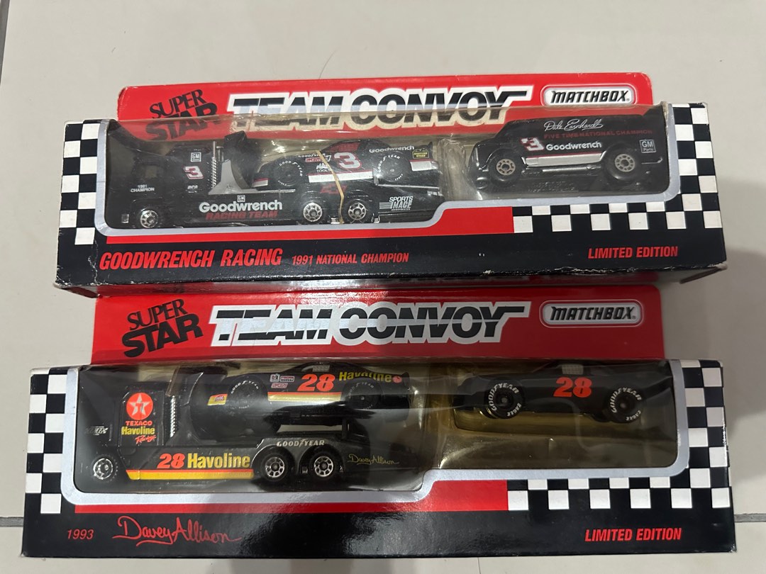 Matchbox Team Convoy Nascar Racing Goodwrench Havoline Dale Earnhardt ...