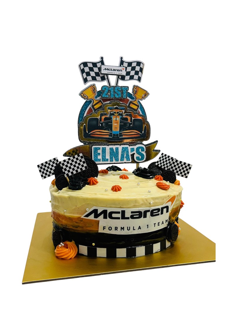 McLaren Customised Cake, Food & Drinks, Homemade Bakes on Carousell