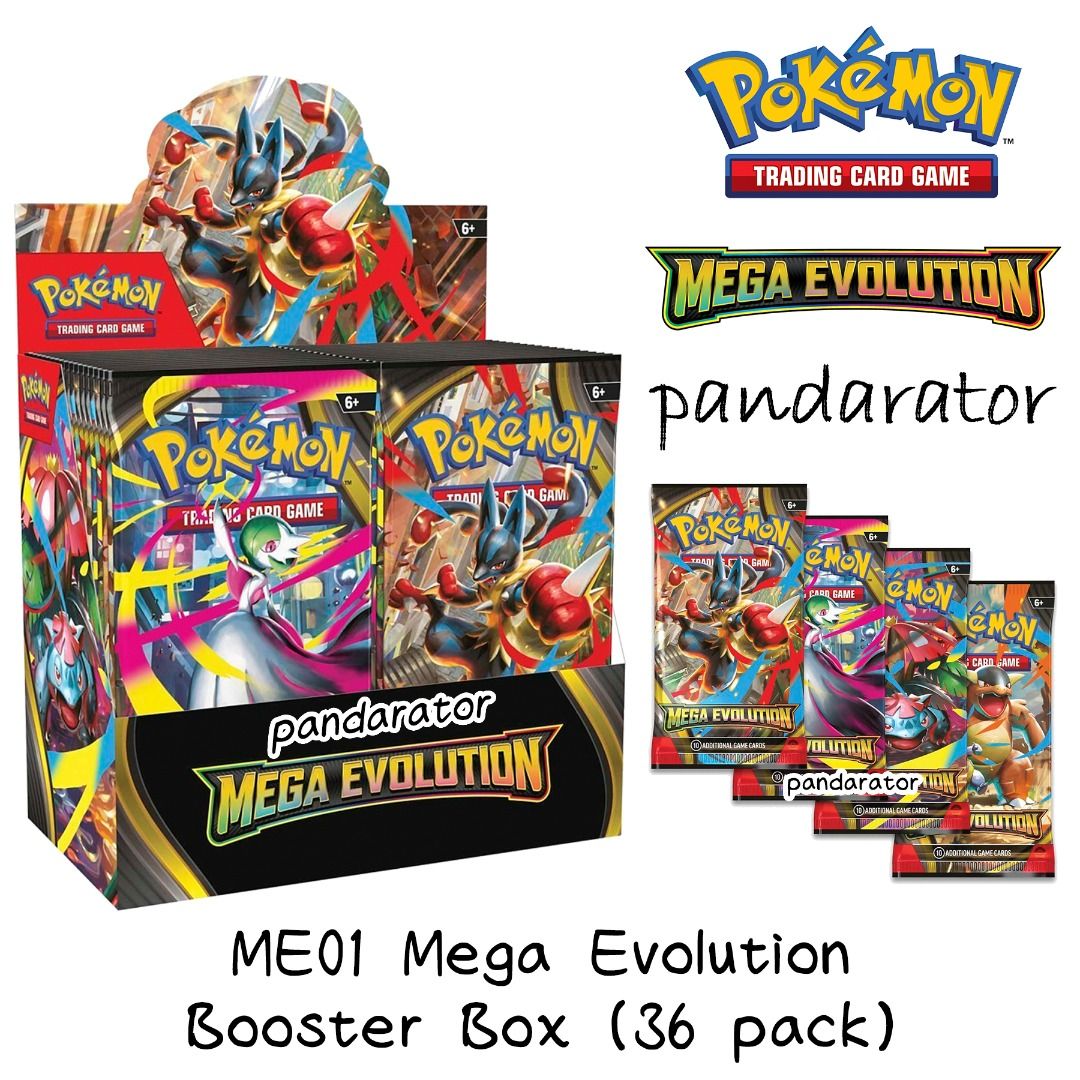 🔥ME01 Mega Evolution Booster Box & Packs 超級進化 補充包 原盒 [Pokemon TCG]🔥, 興趣 ...