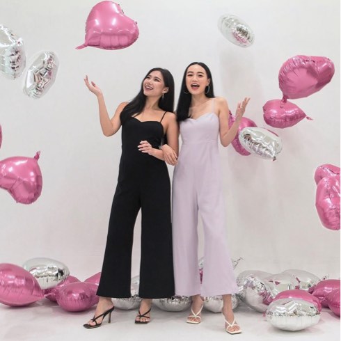 Mikayla Isla Sweetheart Jumpsuit (Lavender), Women's Fashion, Dresses ...