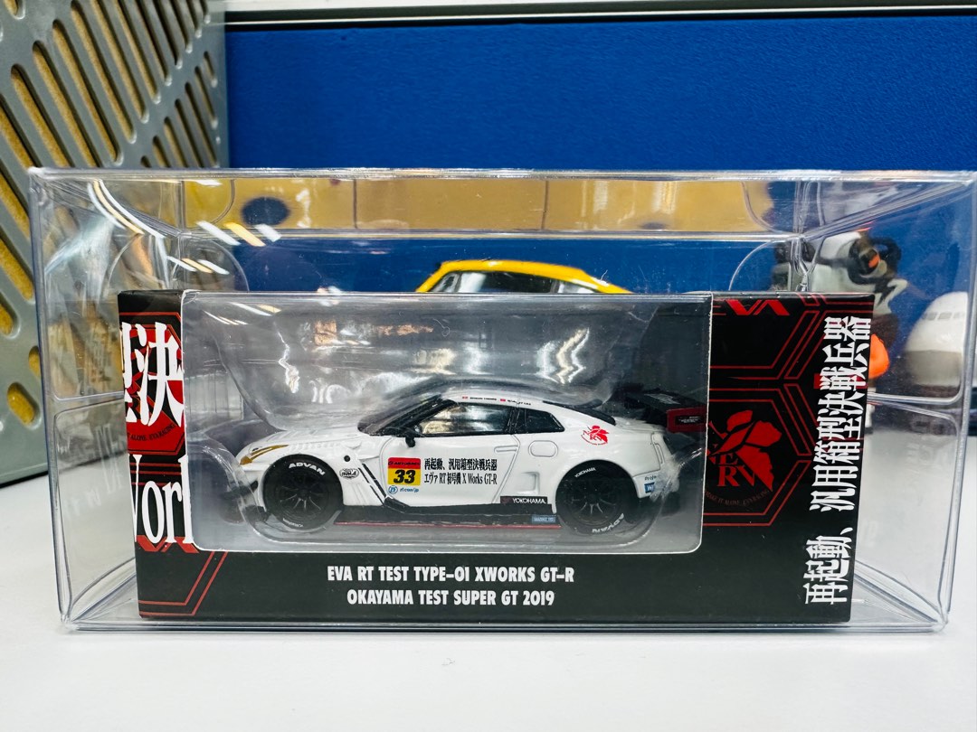 MINI GT X POPRACE 1/64 EVA RT 日產 NISSAN GTR R35 SUPER GT 2019 EVA ...