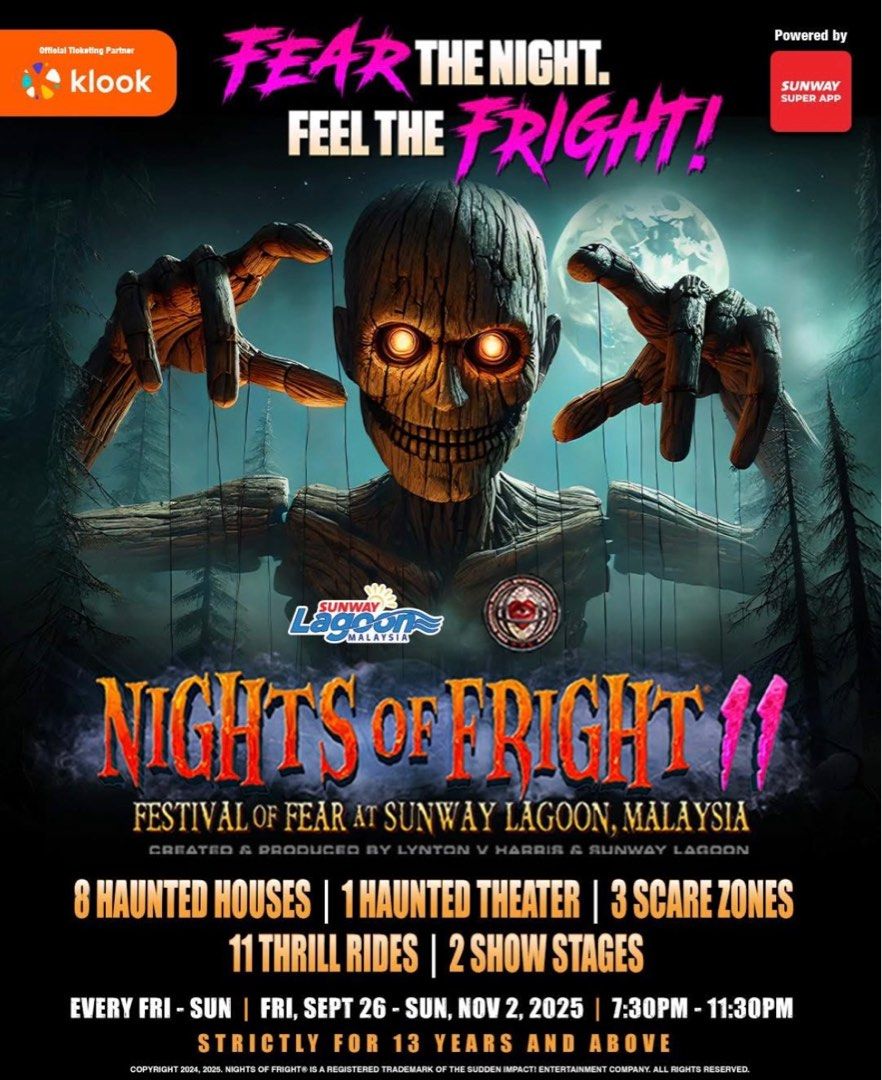 Night Of Fright 11 ticket (NOF11), Tickets & Vouchers, Event Tickets on ...