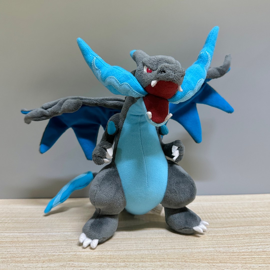 Pokemon Center 2014 Mega Charizard X Plush 23cm - Php 950, Hobbies ...