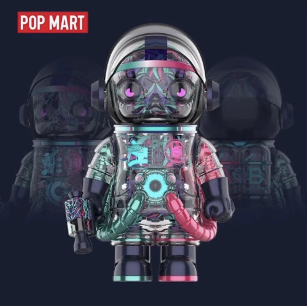 POPMART MEGA SPACE MOLLY 400% ROBOT Engine Aurora Blue Color SKP ...