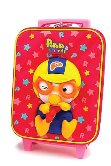 Pororo Kids 3D Carrier Bag Pink, Children Travel Luggage Bag, Women's ...