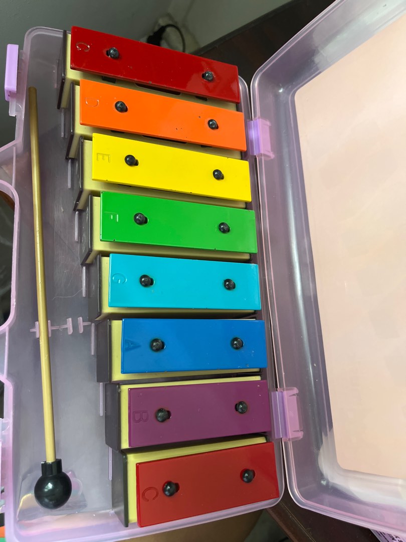 Rainbow Xylophone with Case, Hobbies & Toys, Musical Instruments on ...